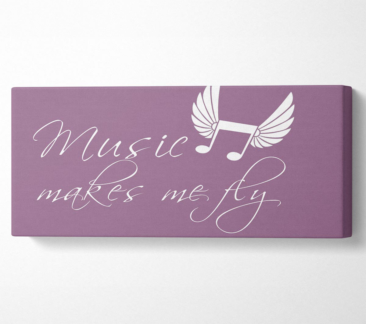 Happy Larry Music Makes Me Fly Dusty Pink - Print | Wayfair.co.uk