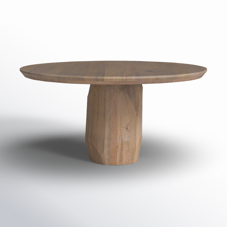 Joss & Main Modi Round Solid Wood Dining Table & Reviews | Wayfair