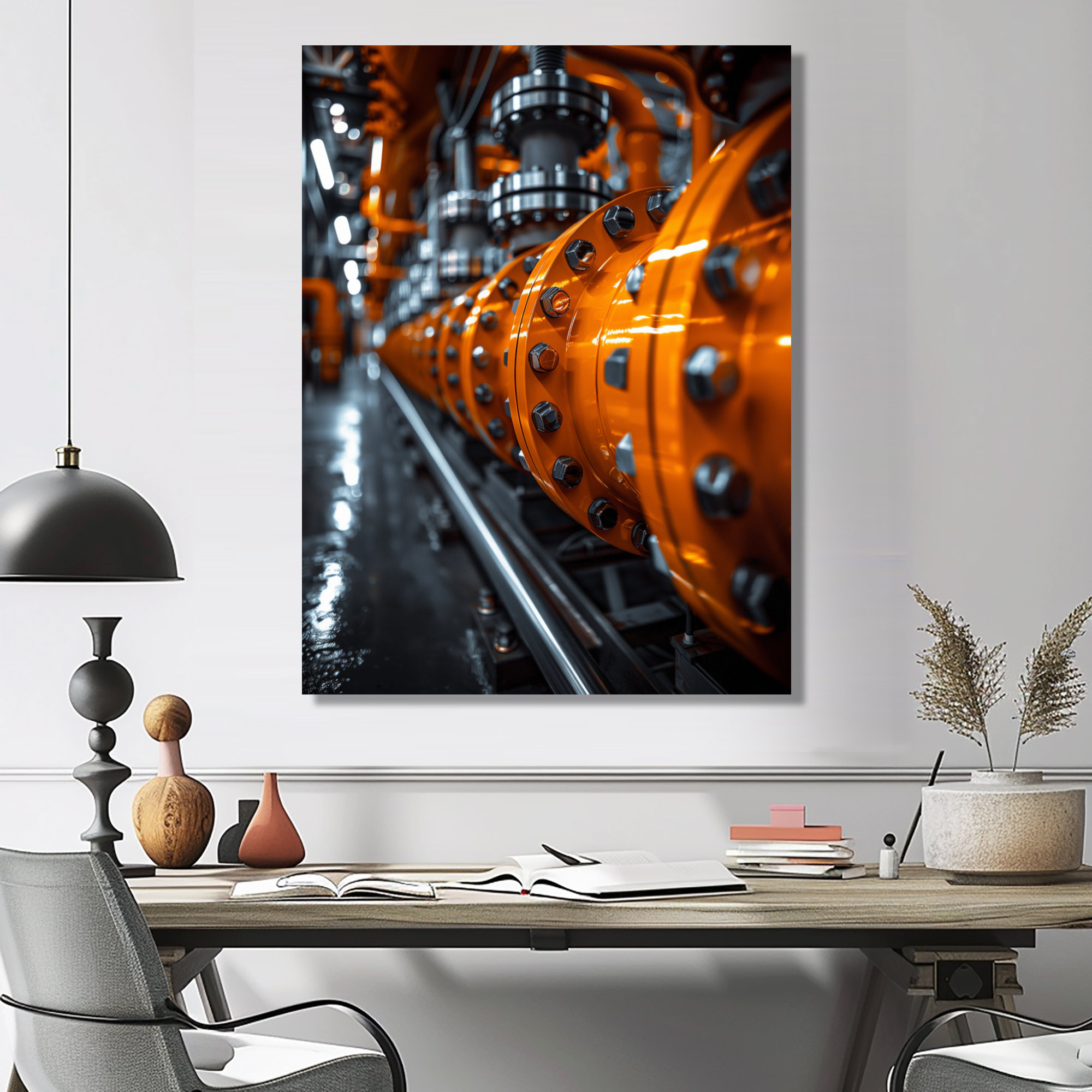 17 Stories Orange Grey Powerhouse Pulse Power Plant II - Power Plants ...