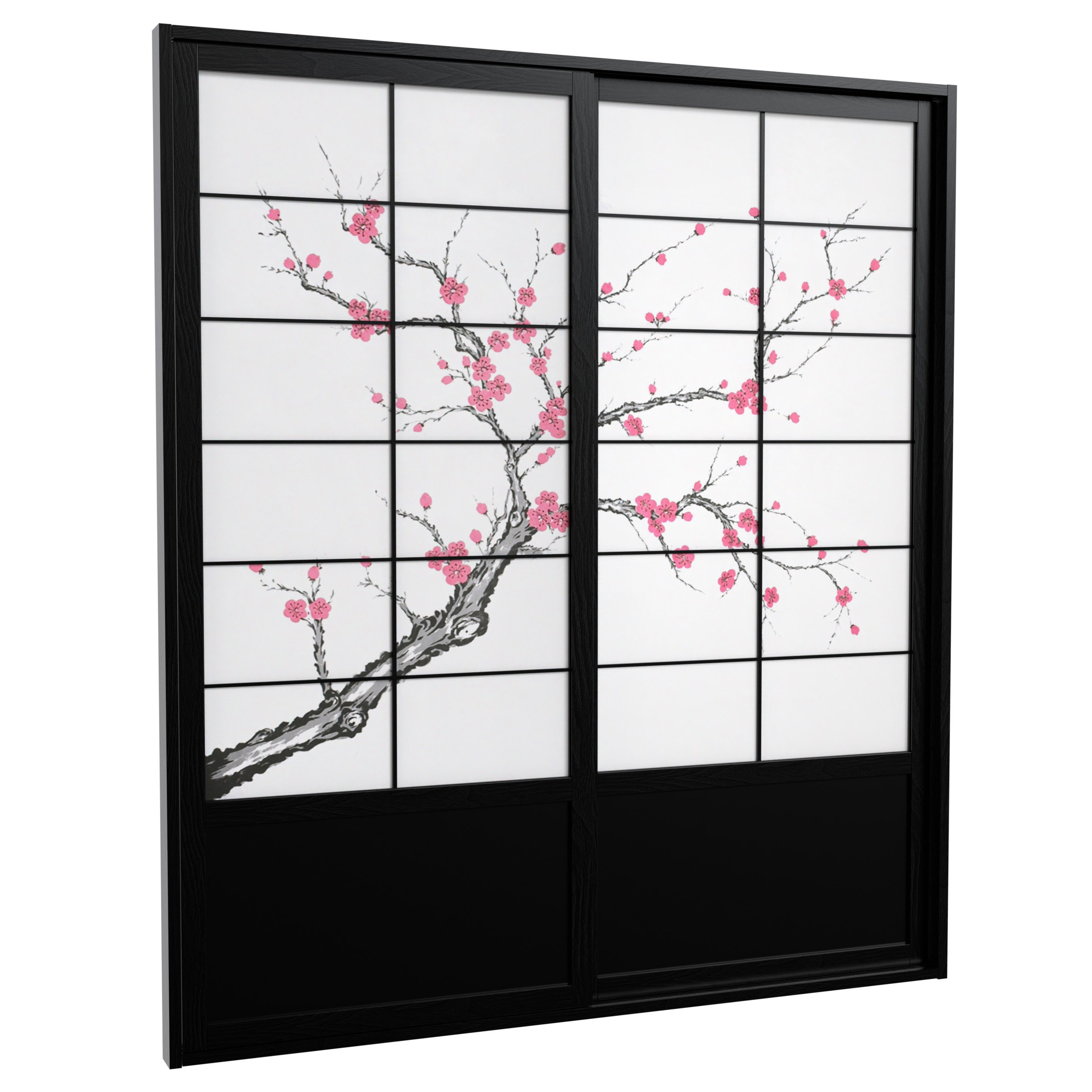 Bungalow Rose Diaan Shoji Sliding Doors - Cherry Blossom - Wayfair Canada