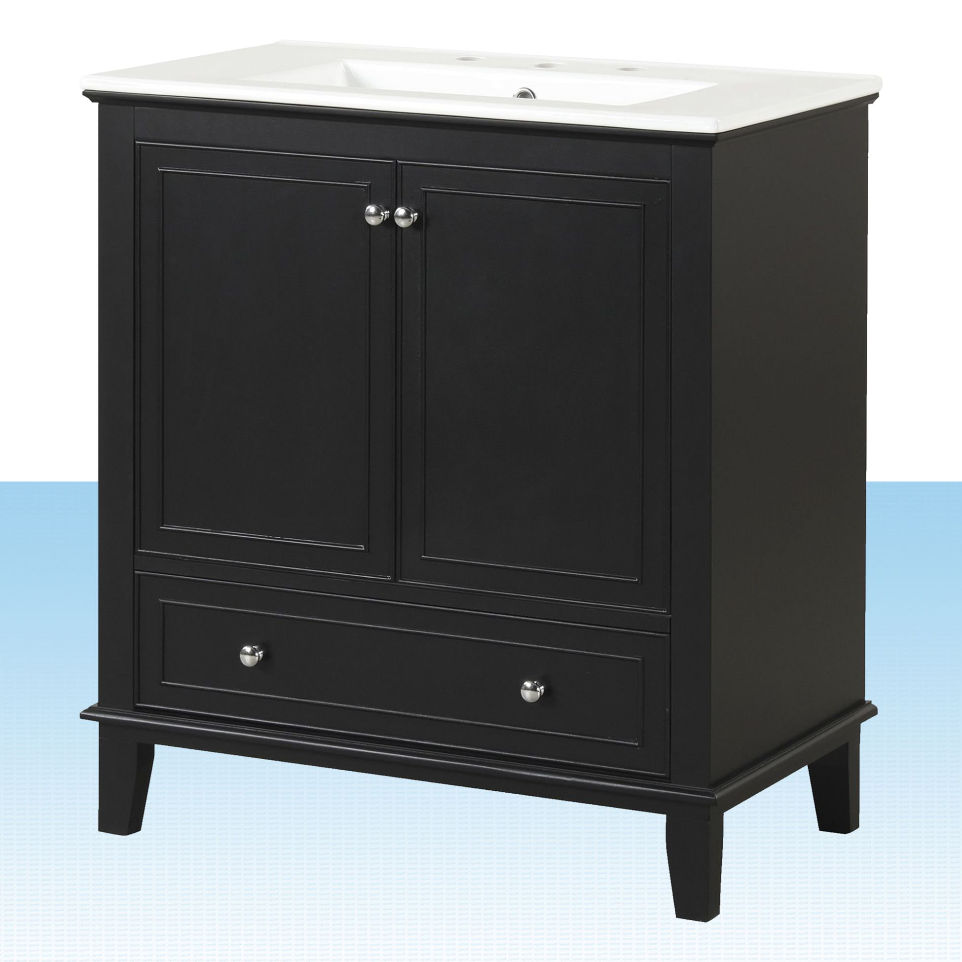 Winston Porter 30" Freestanding Bathroom Vanity With Sink Top,Bathroom ...
