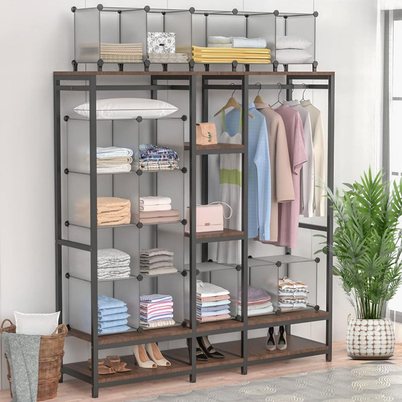 Rebrilliant Nikida Plastic Closet Shelving | Wayfair