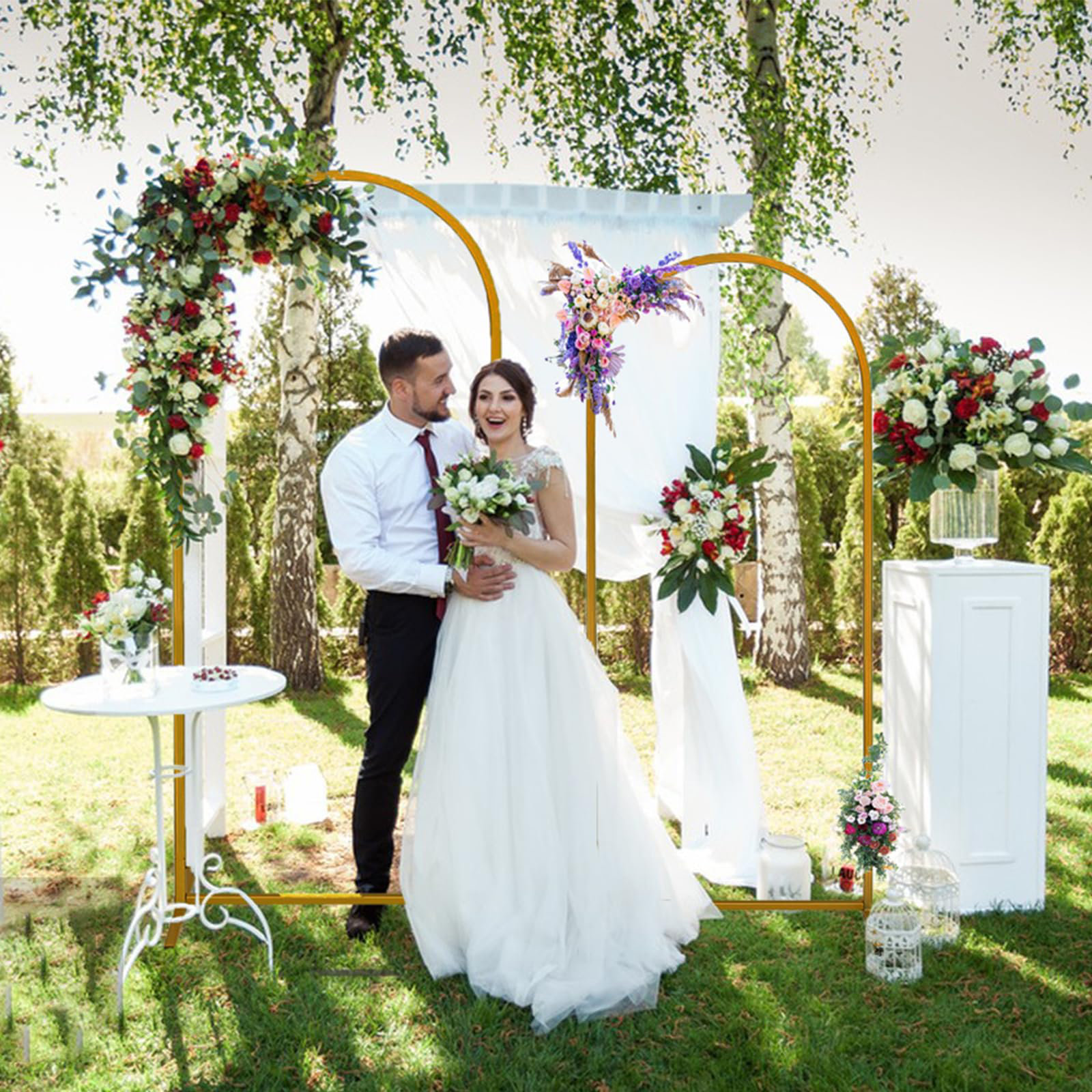 IFBECT Arch Backdrop Stand with Spandex Cover - Wayfair Canada