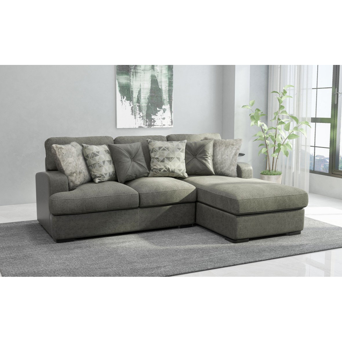 WANDINGT Modern Sofa Wallace Bay Grennburg 2 Piece Right Side Facing ...