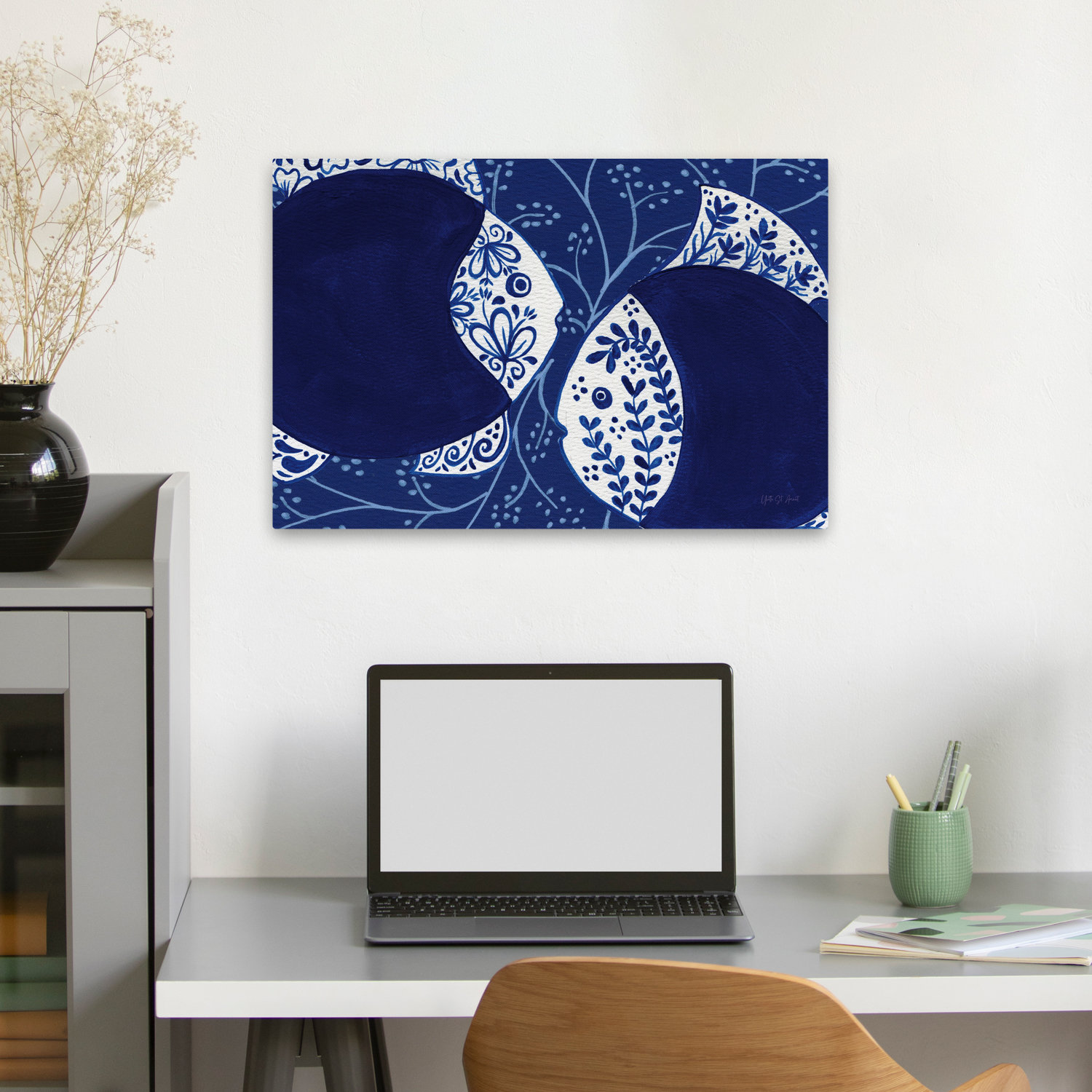 Breakwater Bay Coastal Chinoiserie IX - Animals Blue Chinoiserie ...