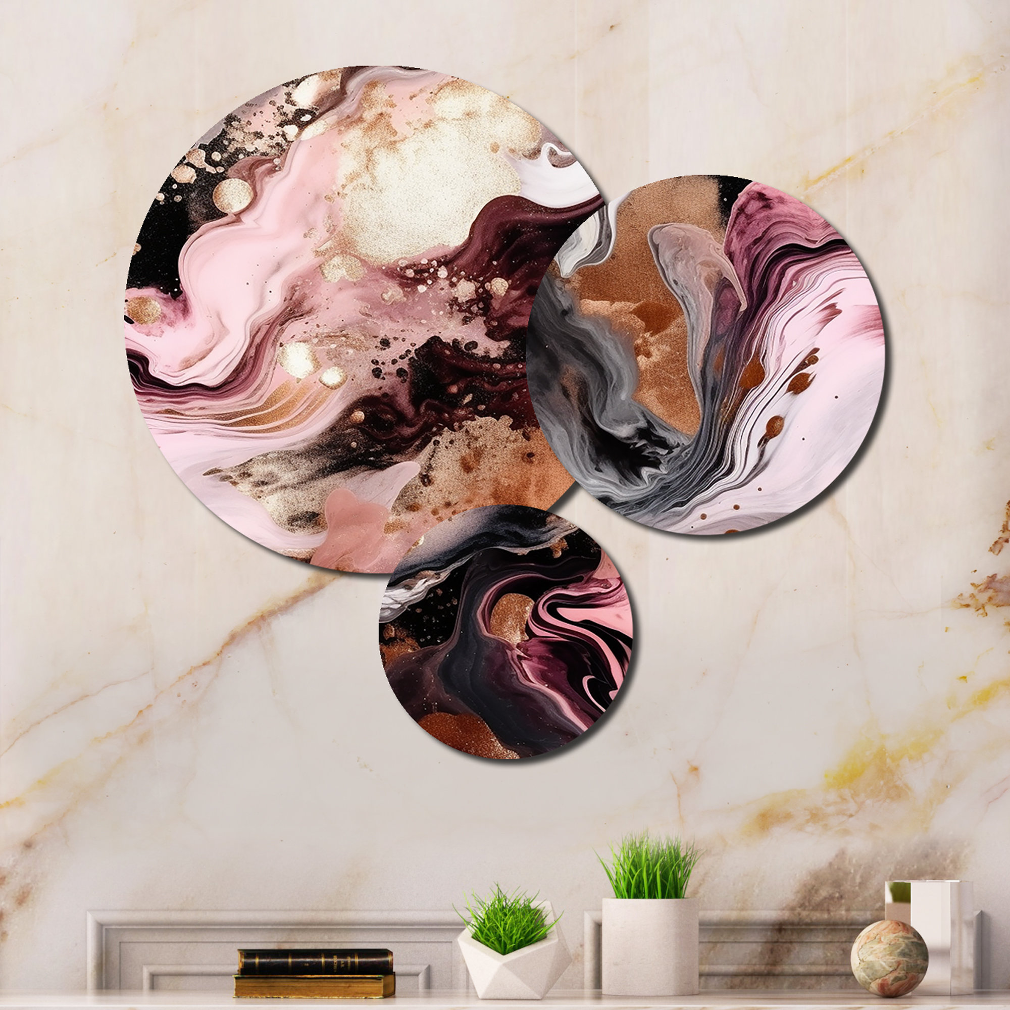 Ivy Bronx 3 Wall Decor Set Metal | Wayfair