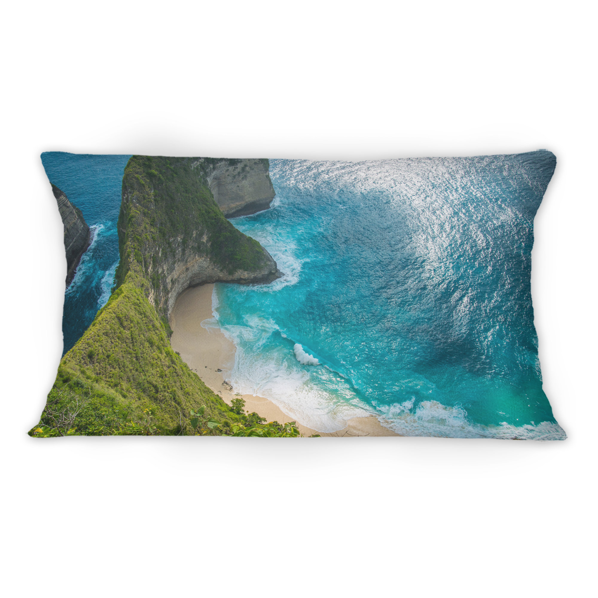 Design Art Aerial View Of Tropical Beach III - Nautical & Coastal ...