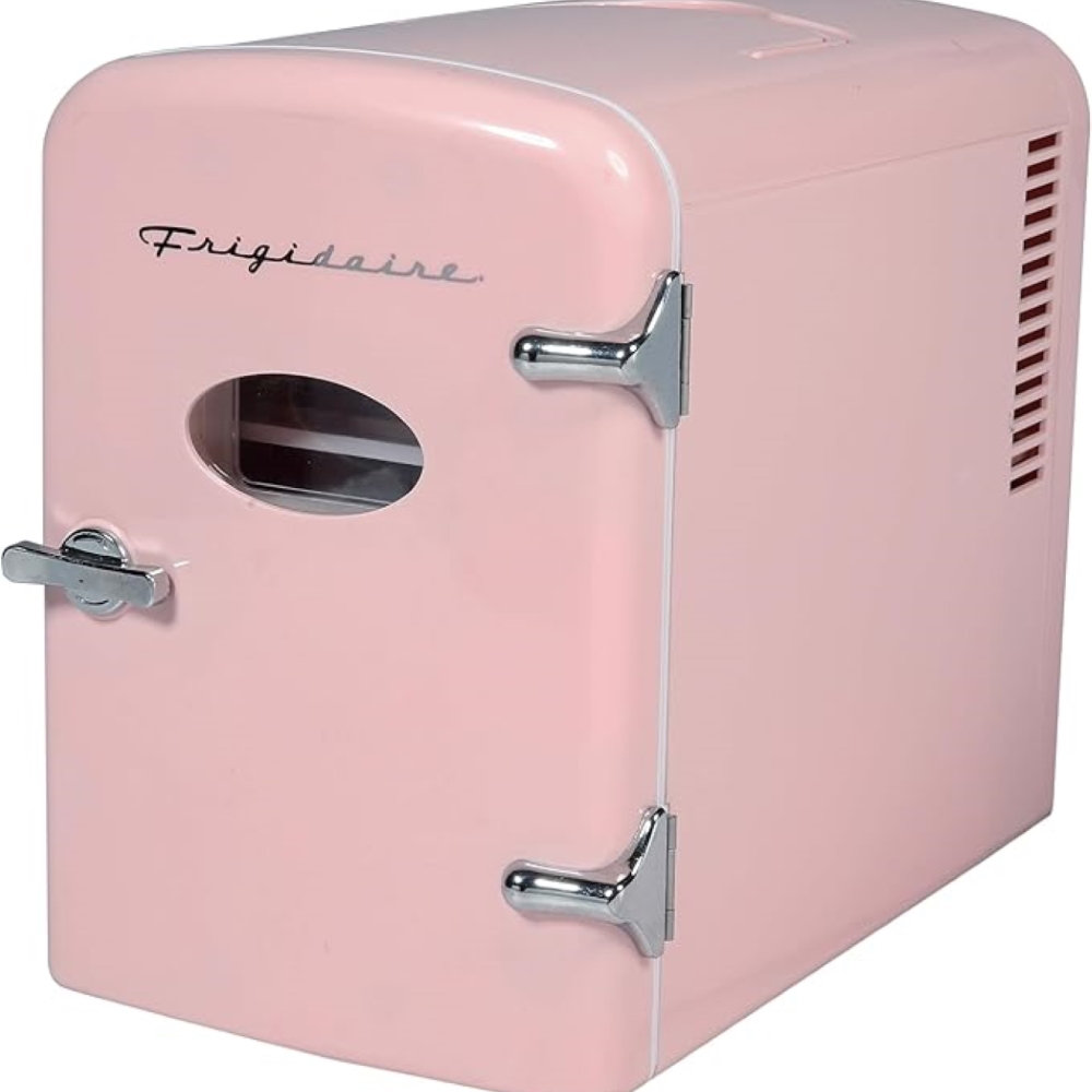 Frigidaire Retro Mini Fridge Cooler, Holds Up to 9 Cans, Portable ...