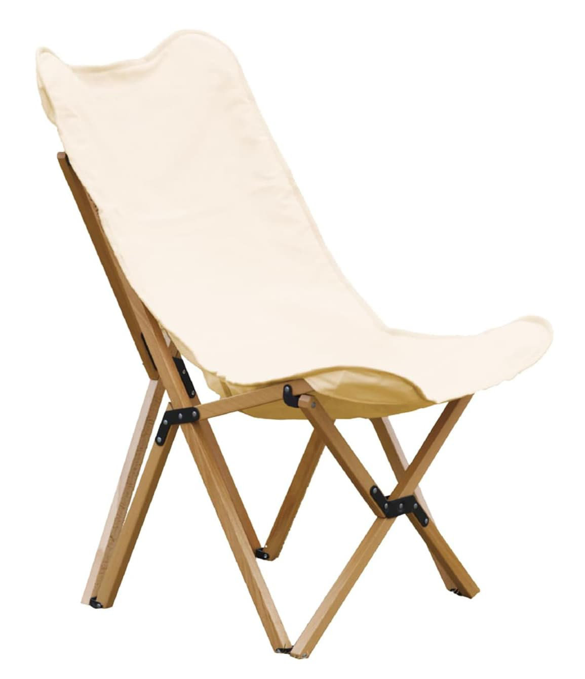 Arlmont & Co. ortable Beige Butterfly Chair for Outdoor Adventures ...