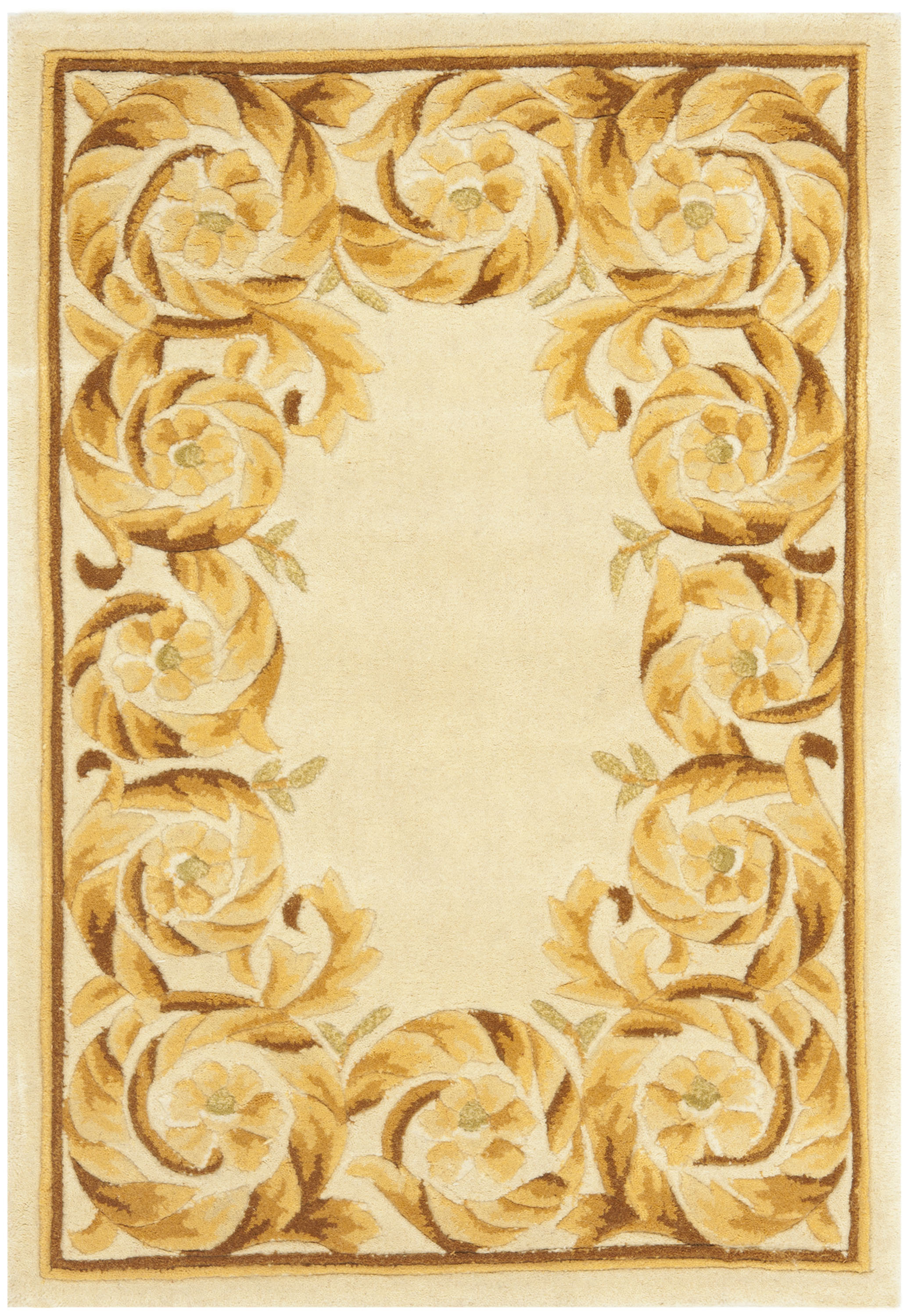 Astoria Grand Lenora Handmade Wool Green/Brown Area Rug - Wayfair Canada