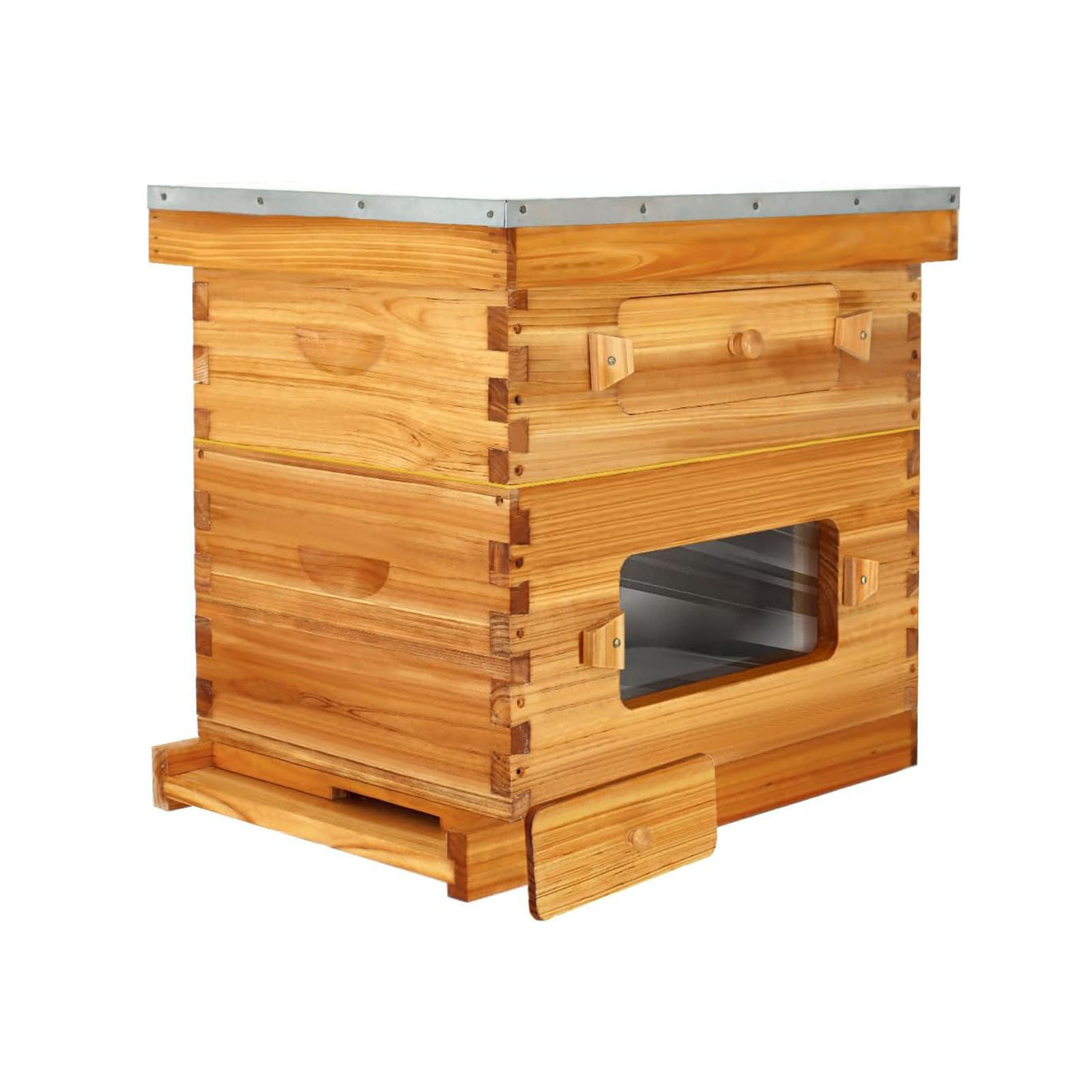 One Allium Way 10-Frame Langstroth Beehive, Beeswaxed Coated Bee Hive ...