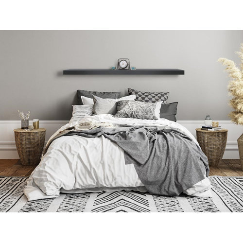 Latitude Run® Kenzay Metal Stainless Steel Mantel Shelf - 2.5 Inch ...