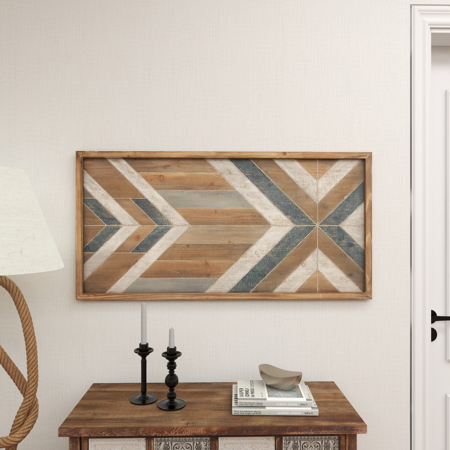 Union Rustic Wooden Handmade Southwestern Geometric Home Wall Decor ...