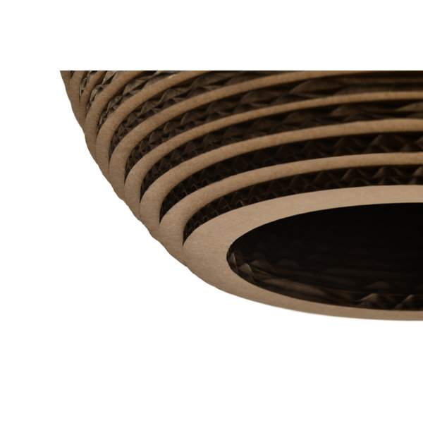 Wrought Studio™ 1-light Brown Natural Pendant Light With Nordic Style ...