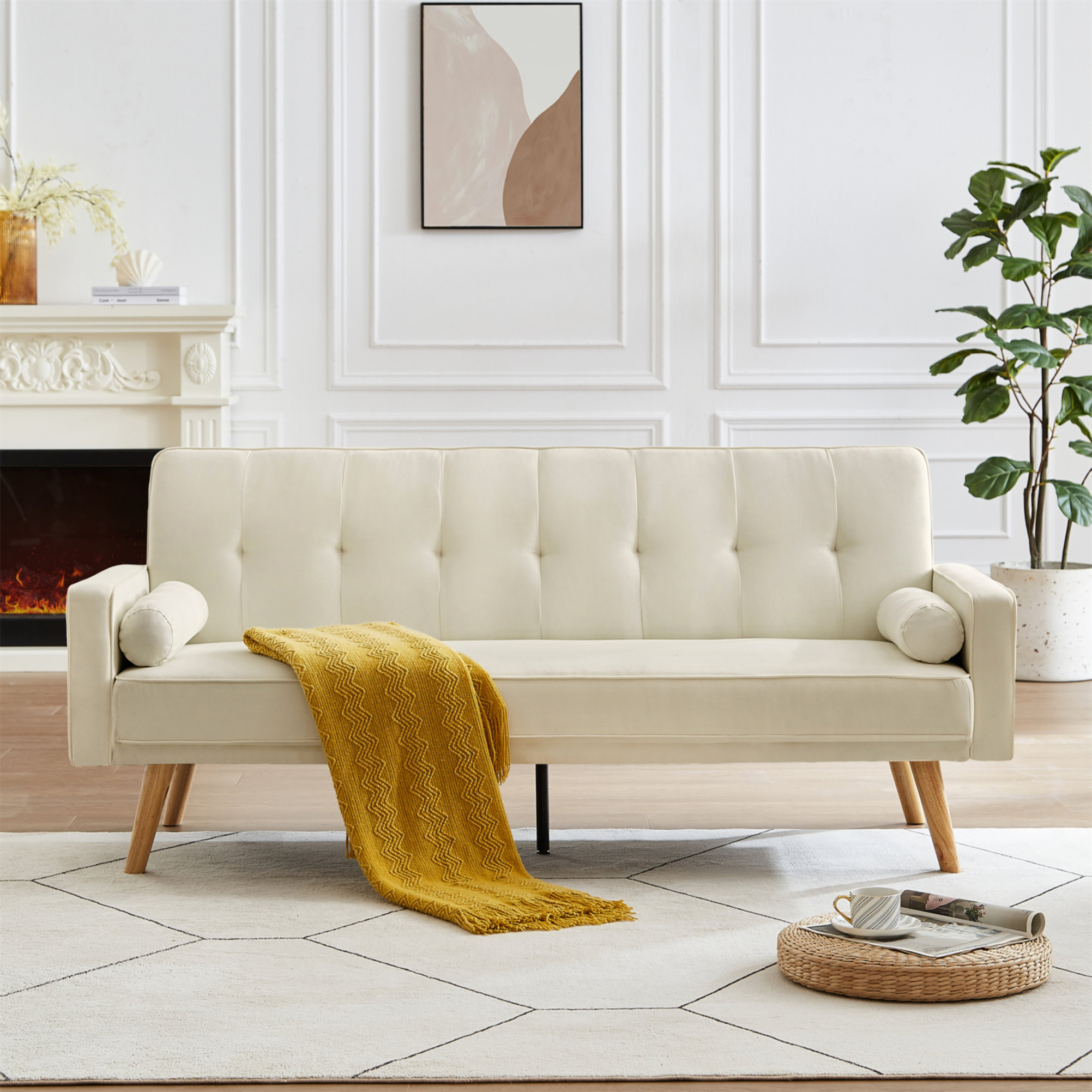 George Oliver Jodette 72" Square Arm Sleeper | Wayfair