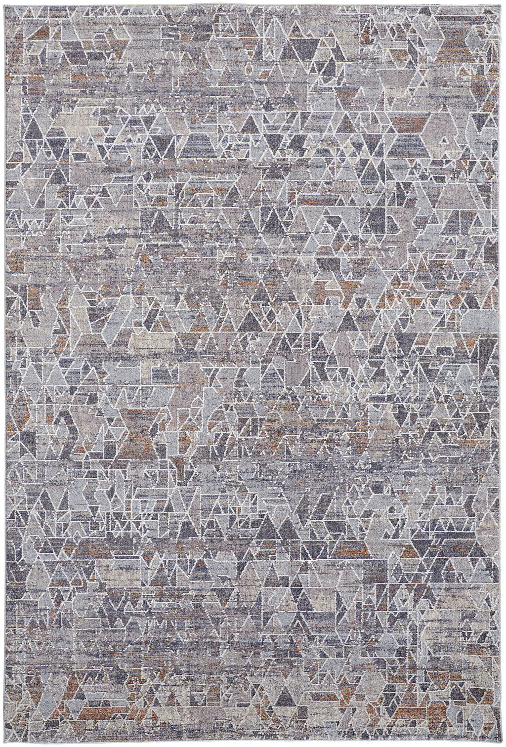17 Stories Wool Gray/Blue/Brown Rug | Wayfair