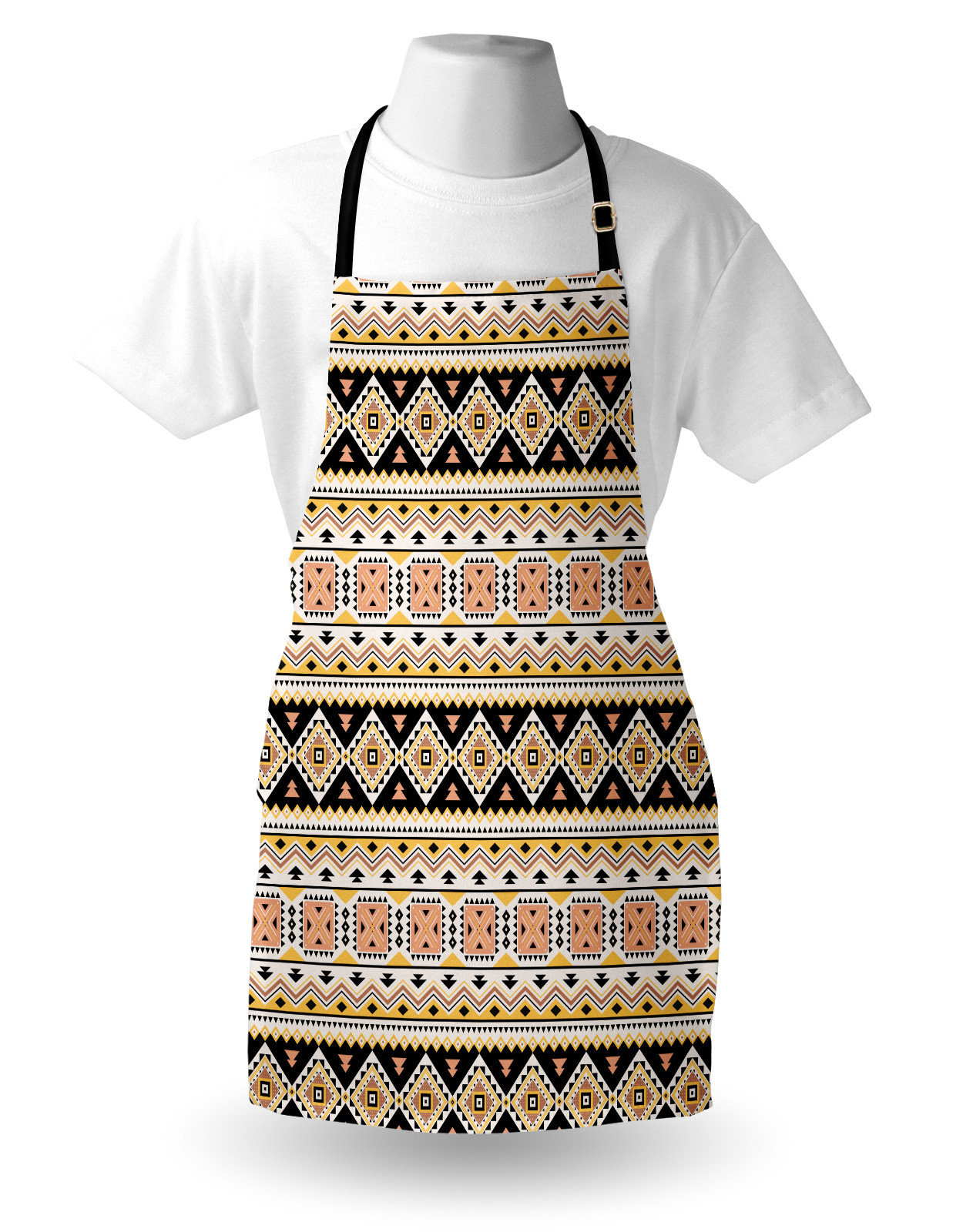 East Urban Home Aztec Apron Unisex Triangles Tribal Motifs Art Adult ...