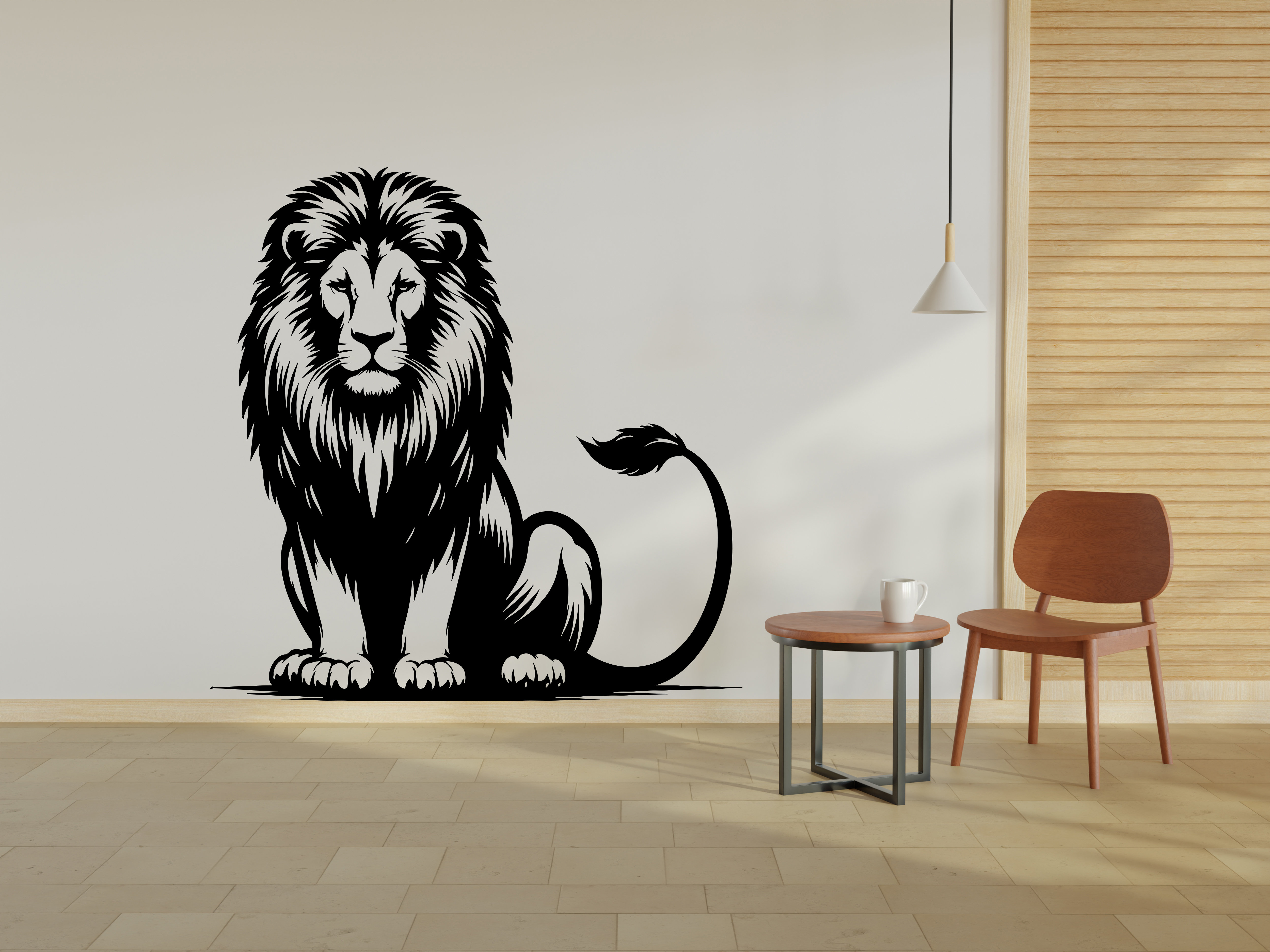 Stickalz Lion Wall Decals, Lion Wall Sticker, Lion Wall Art, Animals ...