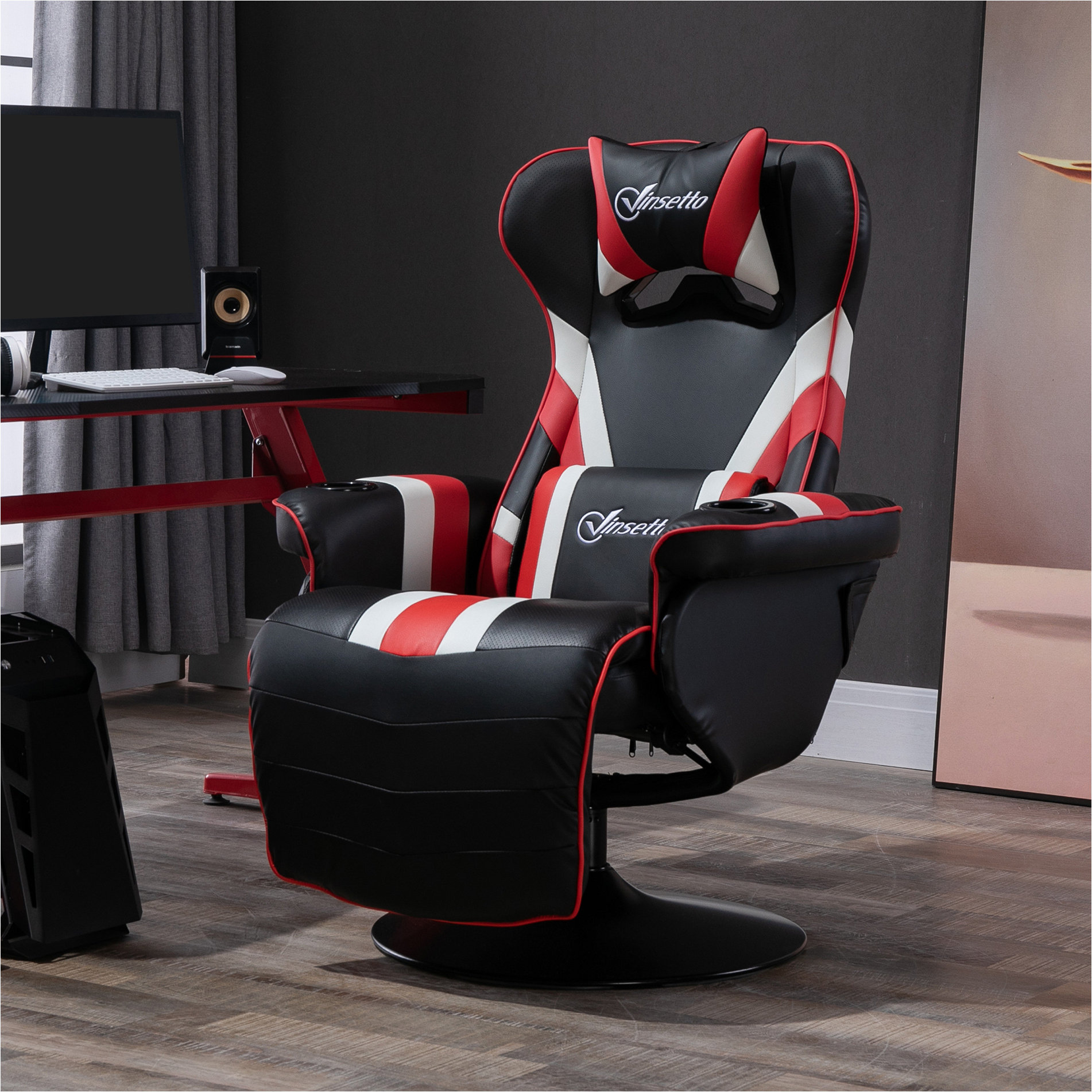 Red Cloud Vinsetto Gaming Chair, Racing Style Computer Recliner With ...