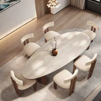 Sleek Surface Designs Antique-Style Water Droplet Rock Dining Table ...