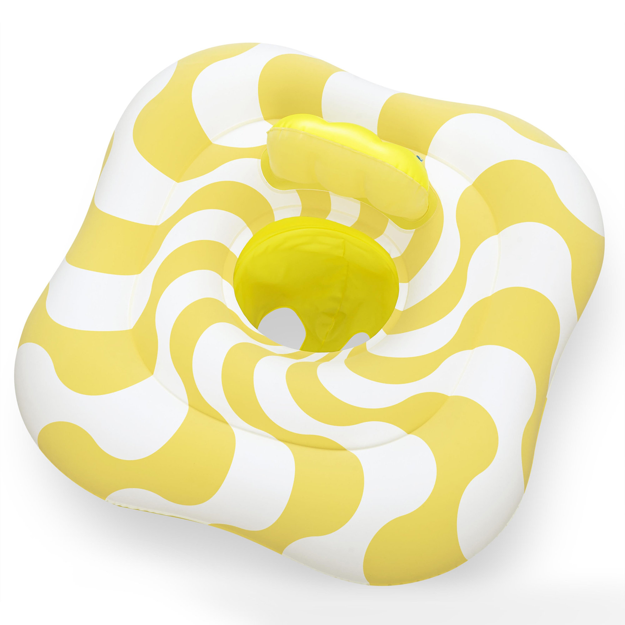 Bestway Swim Safe: Comfort Plush - Baby Float - Yellow Wavy Square, 2 ...
