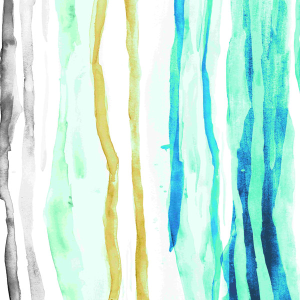 Wrought Studio Watercolor Drippy Lines 3 - Wayfair Canada