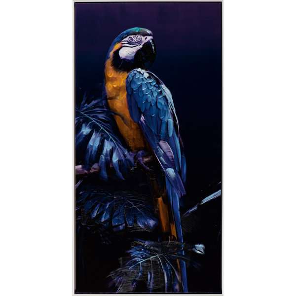 East Urban Home Parrot - Shadow Box Painting on Canvas | Wayfair.co.uk