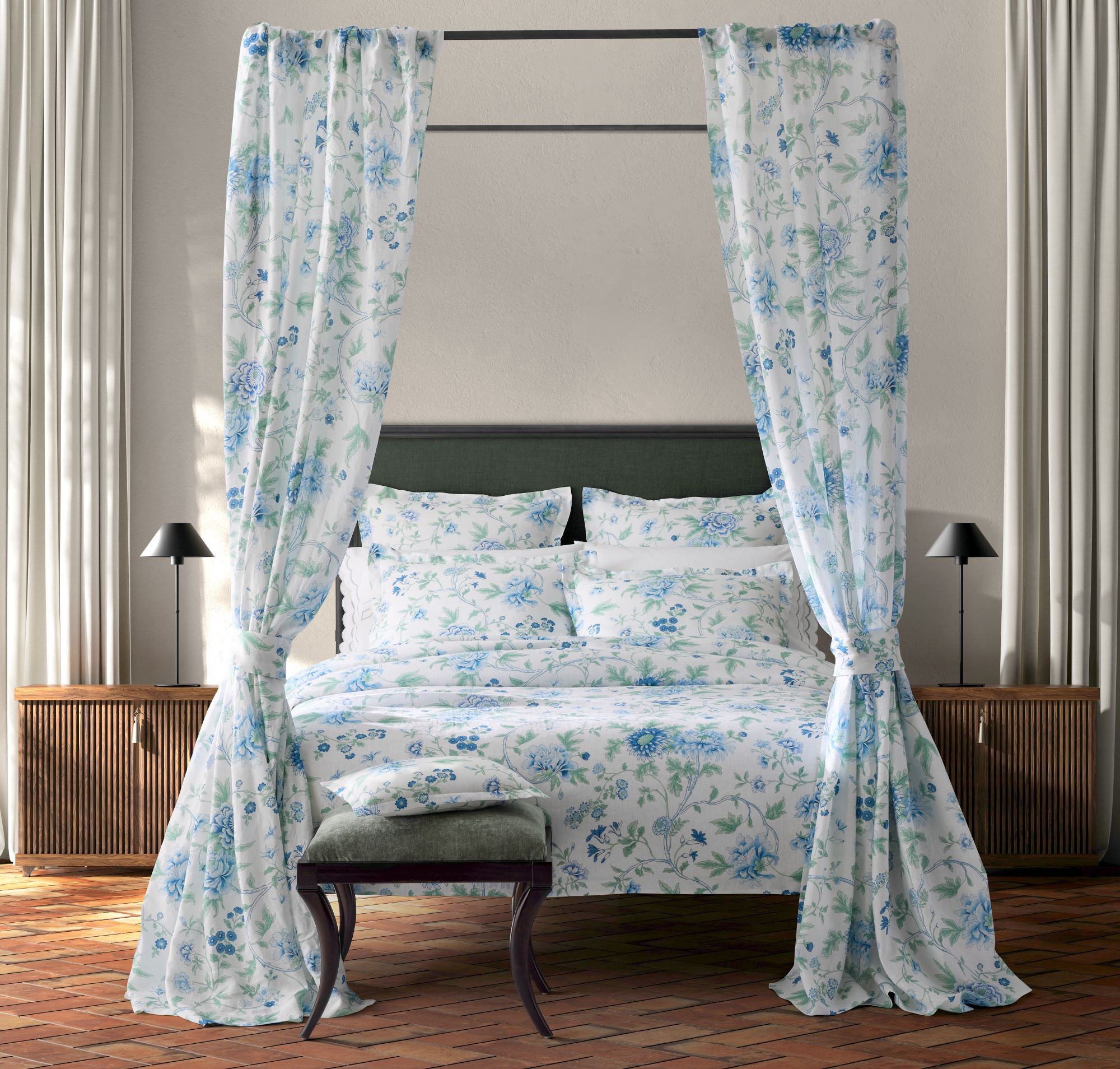 Matouk Simone Linen Duvet Cover | Perigold