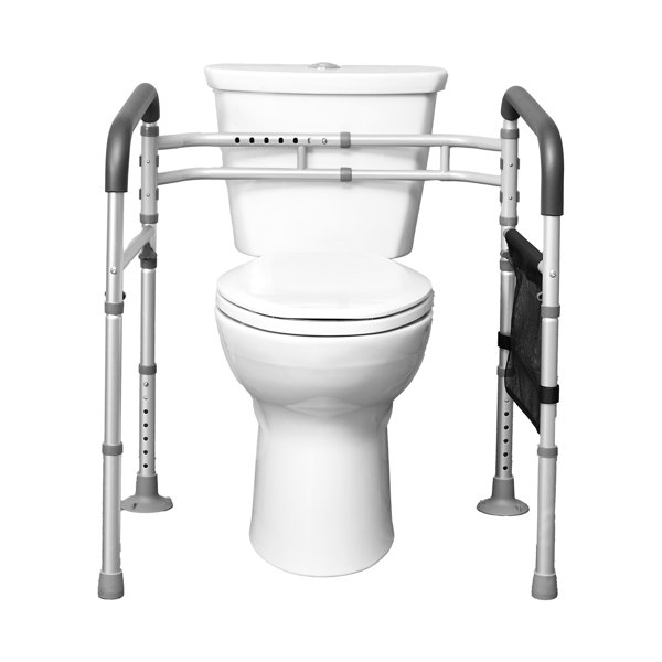 Stellweilan Tessberg Foldable Toilet Safety Rail Toilet Rail with Non ...