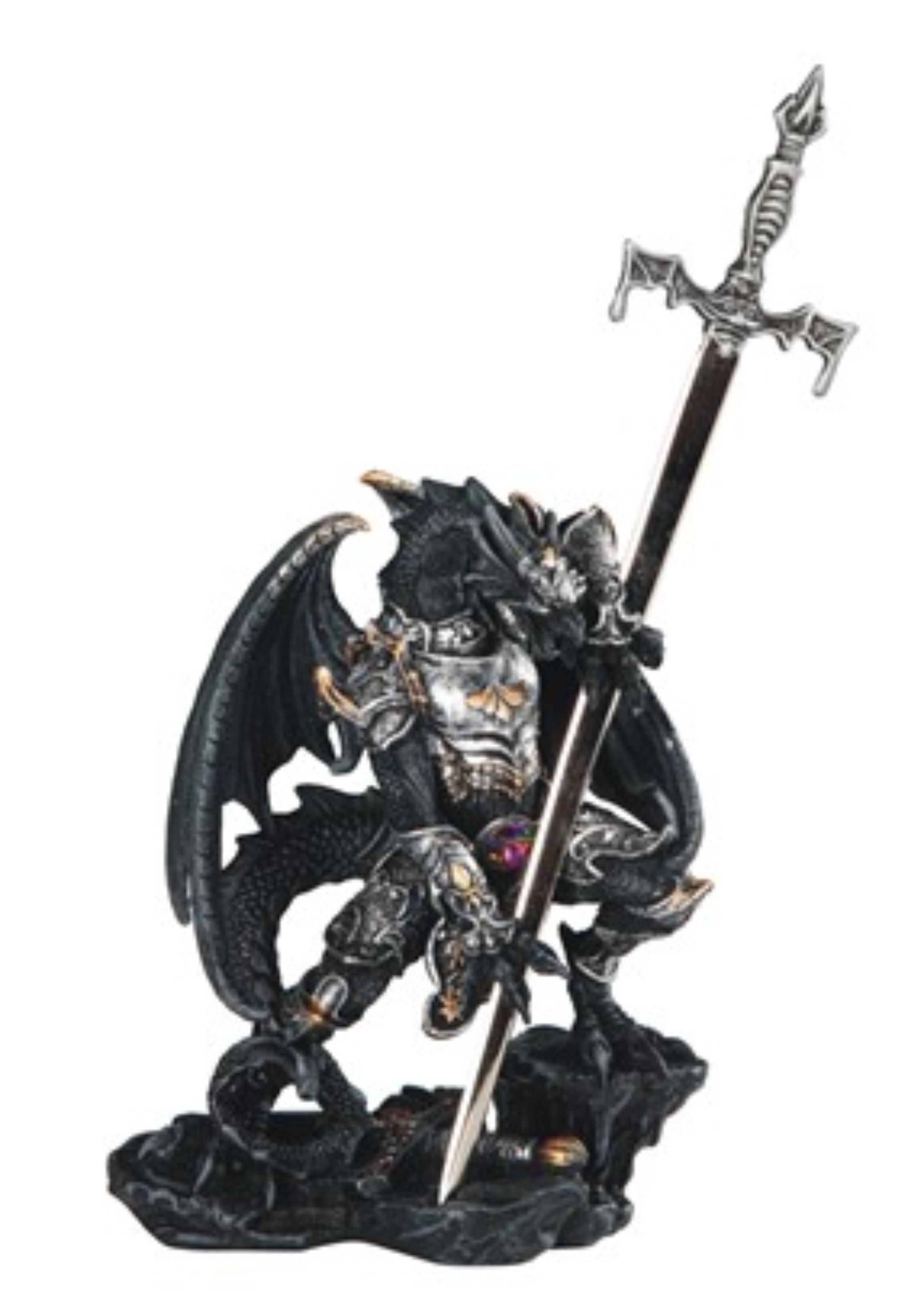 Trinx Ching Home Office Decoration Dragon with Long Armor and Sword ...