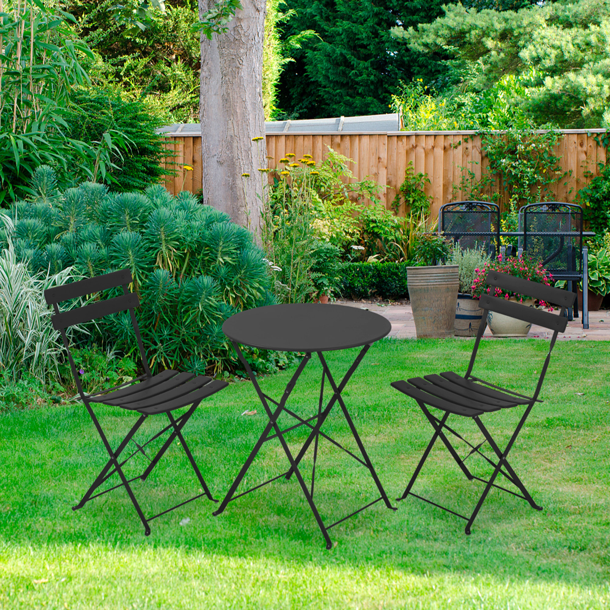 Ebern Designs Kinnin Round 2 - Person 23.4" Long Bistro Set | Wayfair