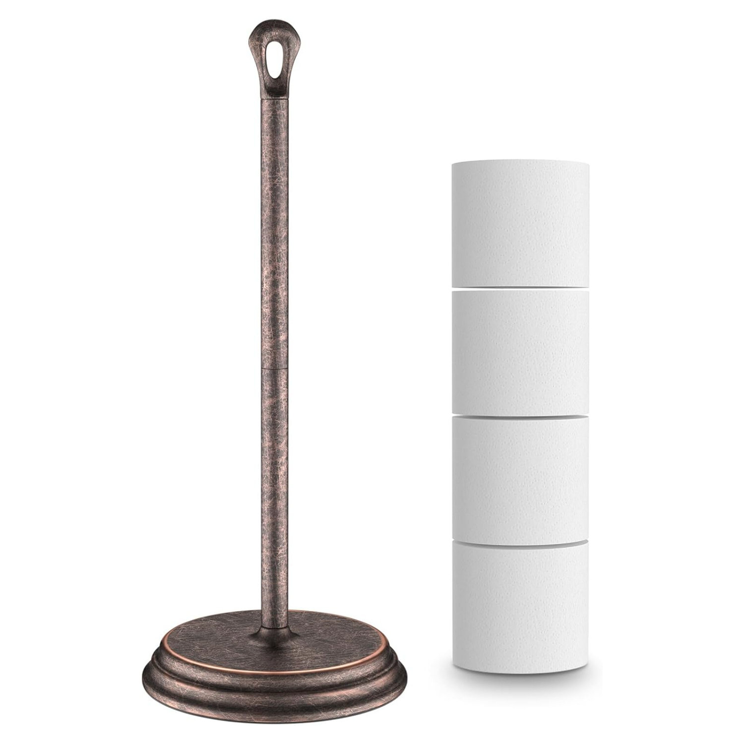 Ruya company Free Standing Toilet Paper Holder, Rustproof Metal ...