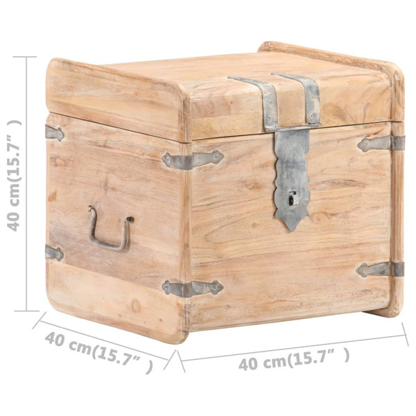 Union Rustic Storage Chest Storage Box Trunk with Lock for Bedroom ...