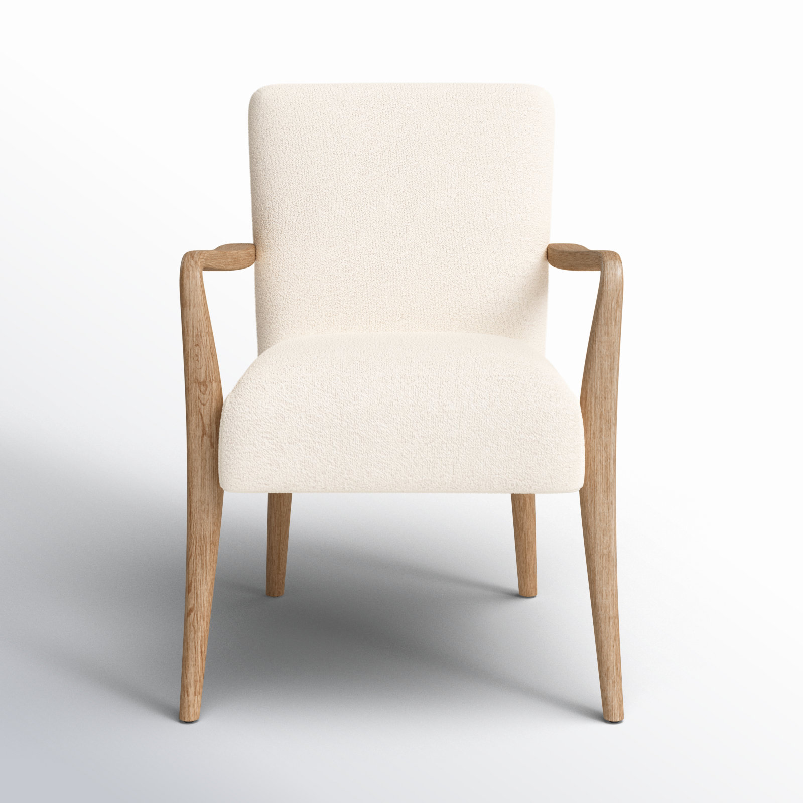 Birch Lane™ Lilibeth Upholstered Back Armchair in White | Wayfair