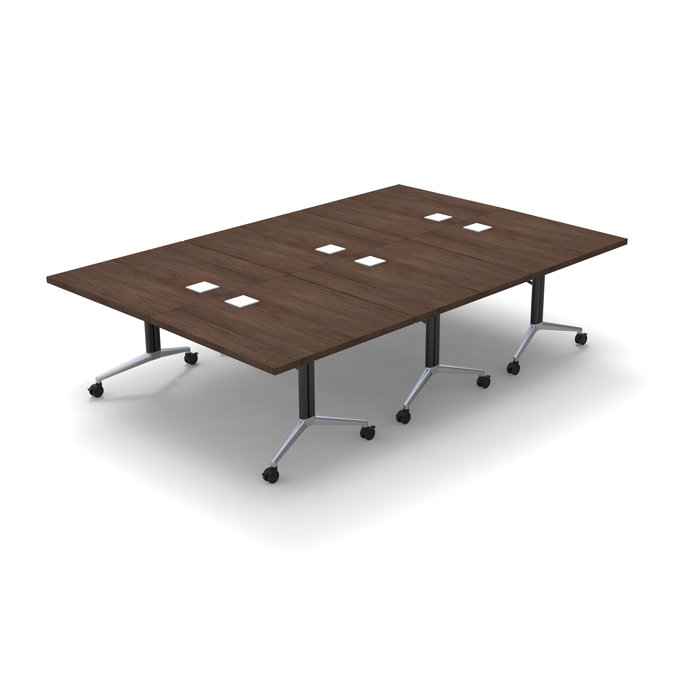 The Twillery Co.® Albin 14 Person Conference Meeting Tables with 14 ...