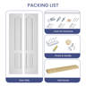 DoorFusion Paintable 2-Panel Bi-Fold Door, White Primed Manufactured ...