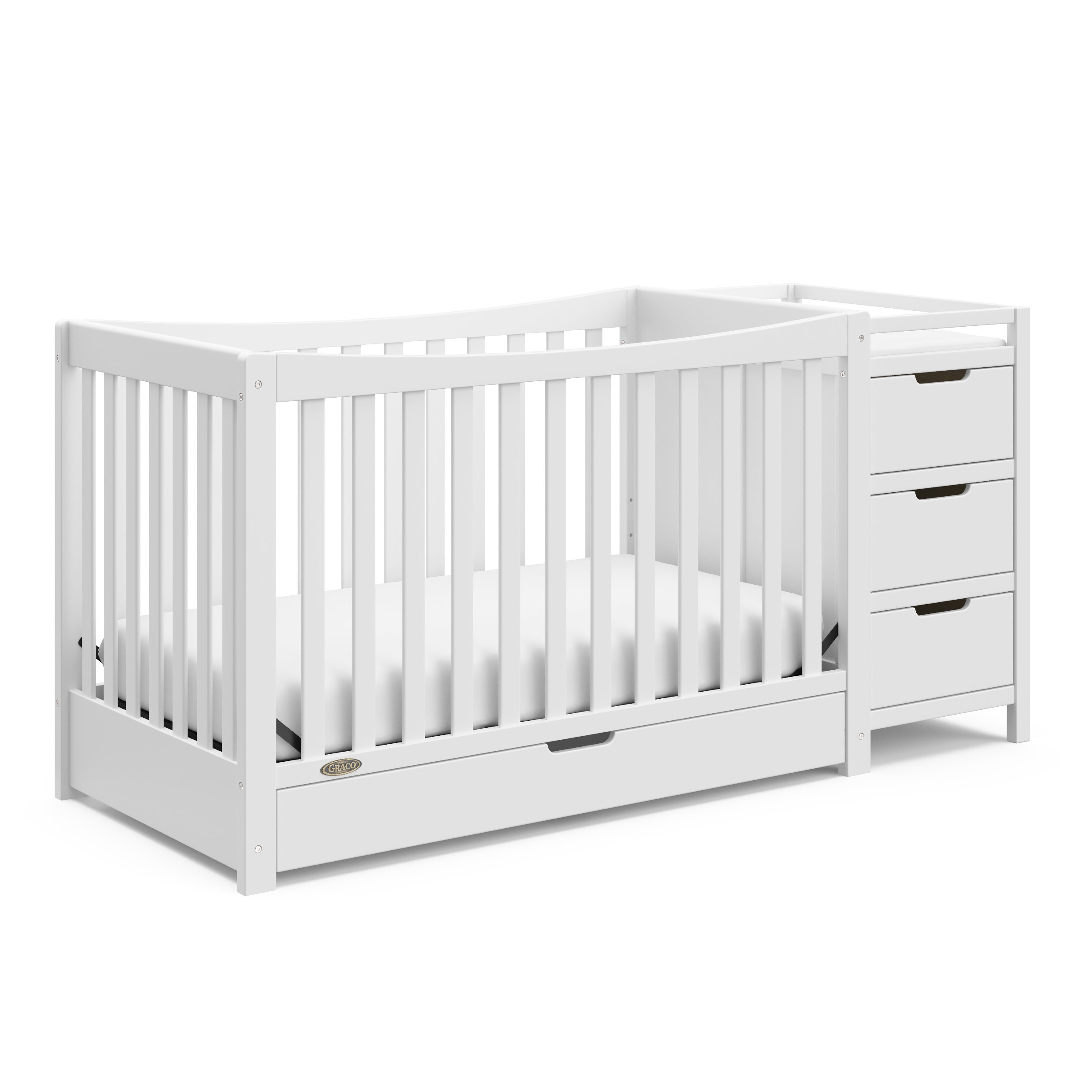 Graco Remi 4-in-1 Convertible Crib and Changer with Storage & Reviews ...