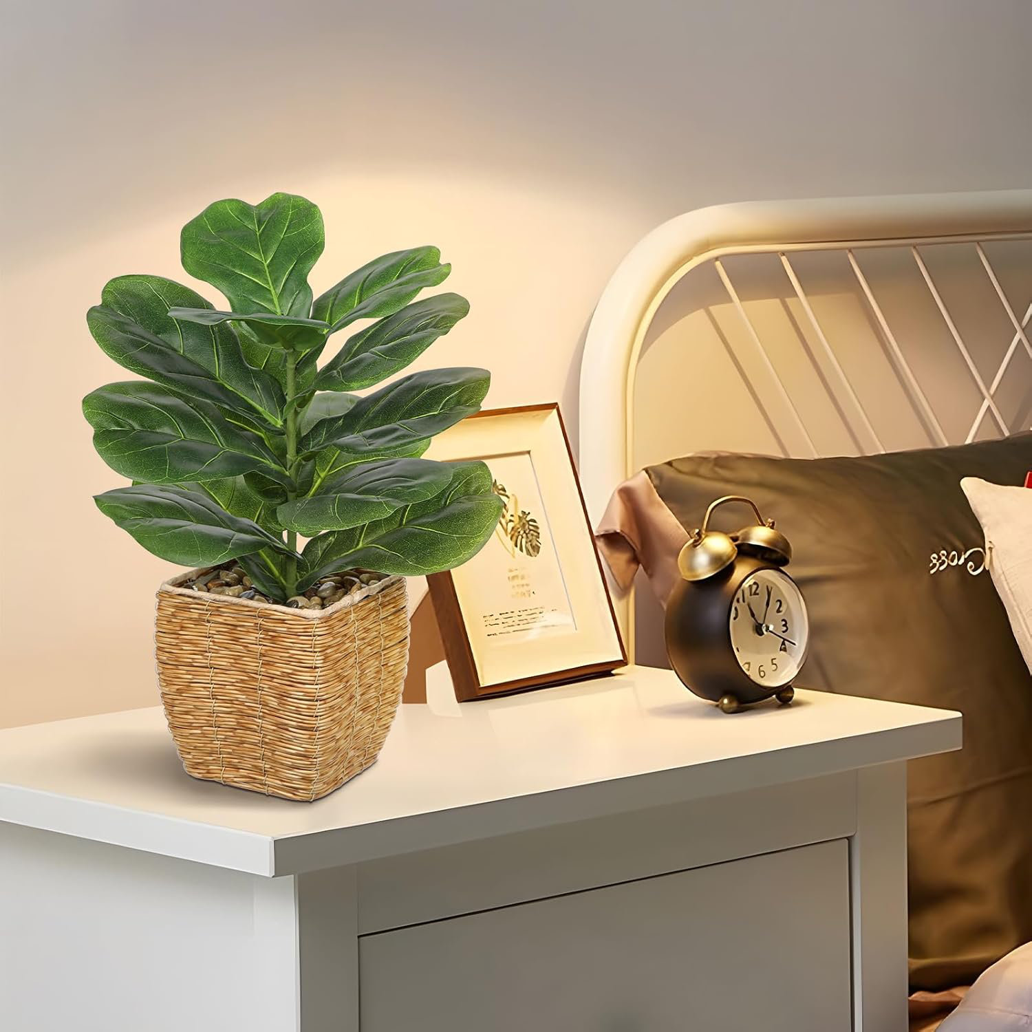 Primrue Fake Plants Potted Fiddle Leaf Fig Artificial Plants Indoor ...