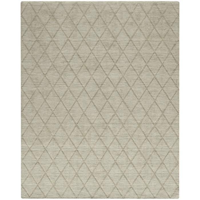 Nourison Wool Haven Sage Modern Wool Indoor Rug | Wayfair