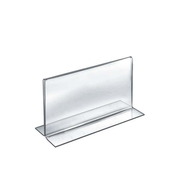 Azar Displays Bottom Loading Clear Acrylic T-Frame Sign Holder 11" Wide ...