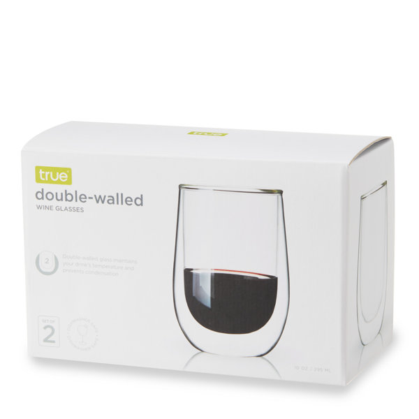 True Double-Walled Wine Glasses & Reviews | Wayfair