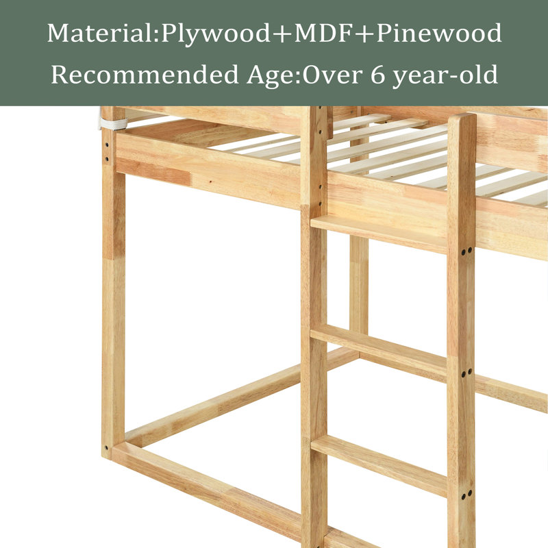 Isabelle & Max™ Seager Kids Twin Over Twin Bunk Bed | Wayfair