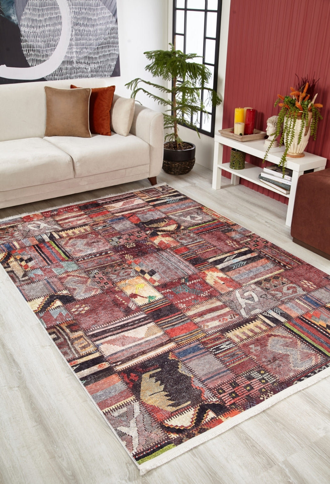 Foundry Select Tapis intérieur / extérieur en coton Sinad avec envers antidérapant - Wayfair Canada