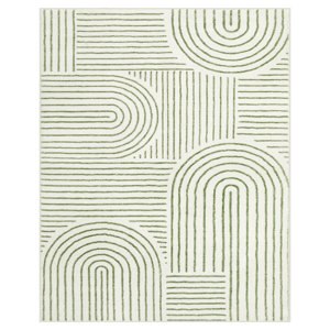 Ivy Bronx Celeta Abstract Rainbow Striped Area Rug - Colorful Modern ...