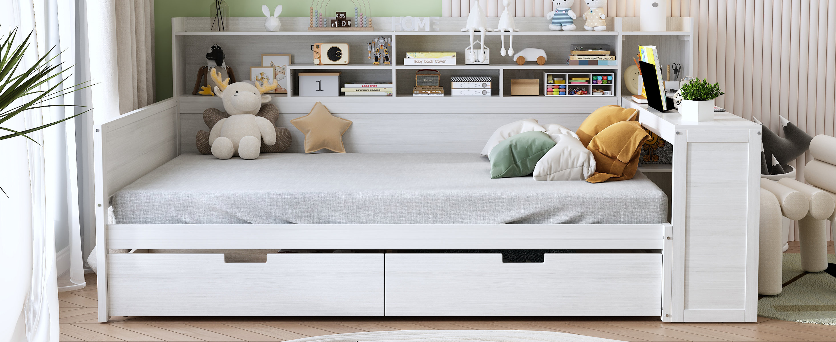 NFusion Dreamlet Modern Daybed with Storage and Study Desk - Wayfair Canada