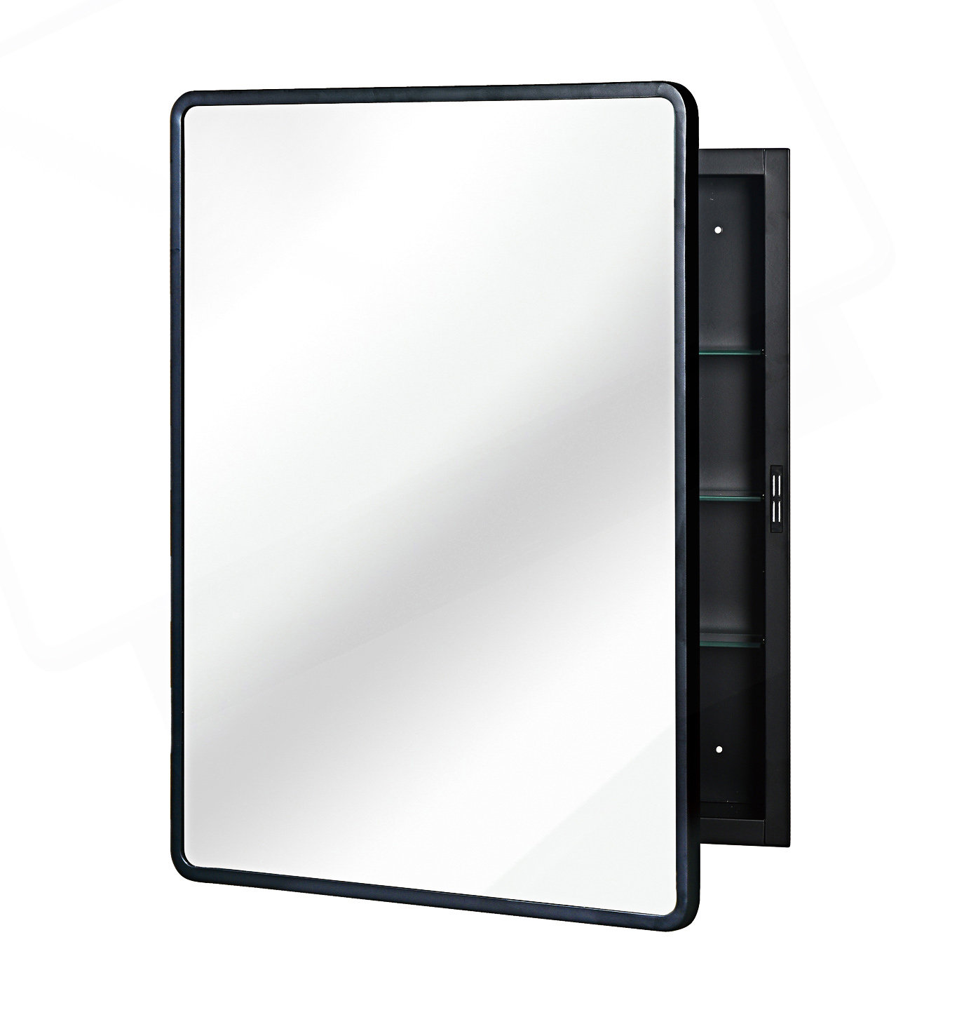 Hokku Designs Accent Cabinet, Metal Framed Mirror Cabinet, Wall Mount ...