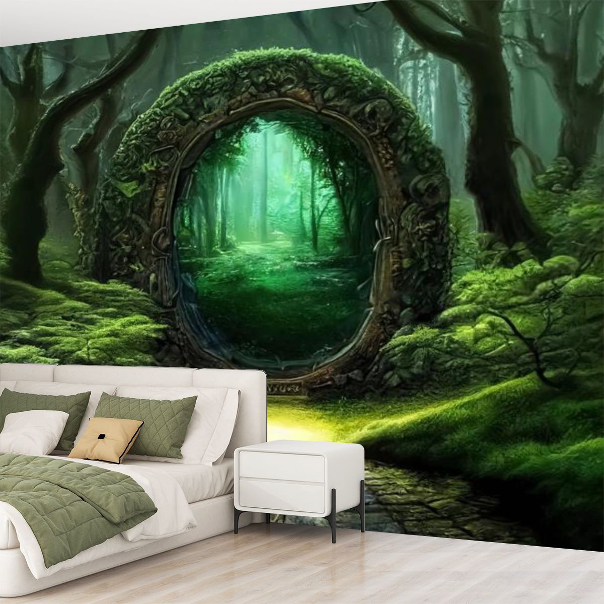 Millwood Pines Peel and Stick Canvas Wallpaper Wall Mural Magic ...