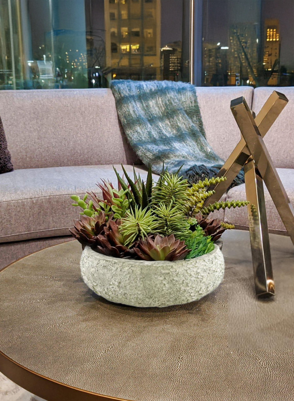 Dakota Fields Artisan Chalkstone Low Bowl – Natural Moss Green ...