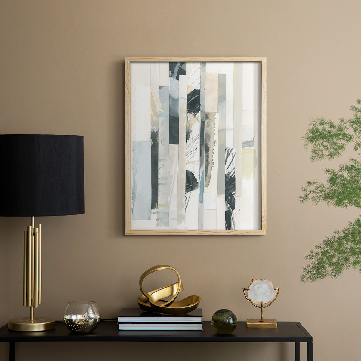 Latitude Run® Paper Strata II Framed Print - Solid Wood - Wayfair Canada