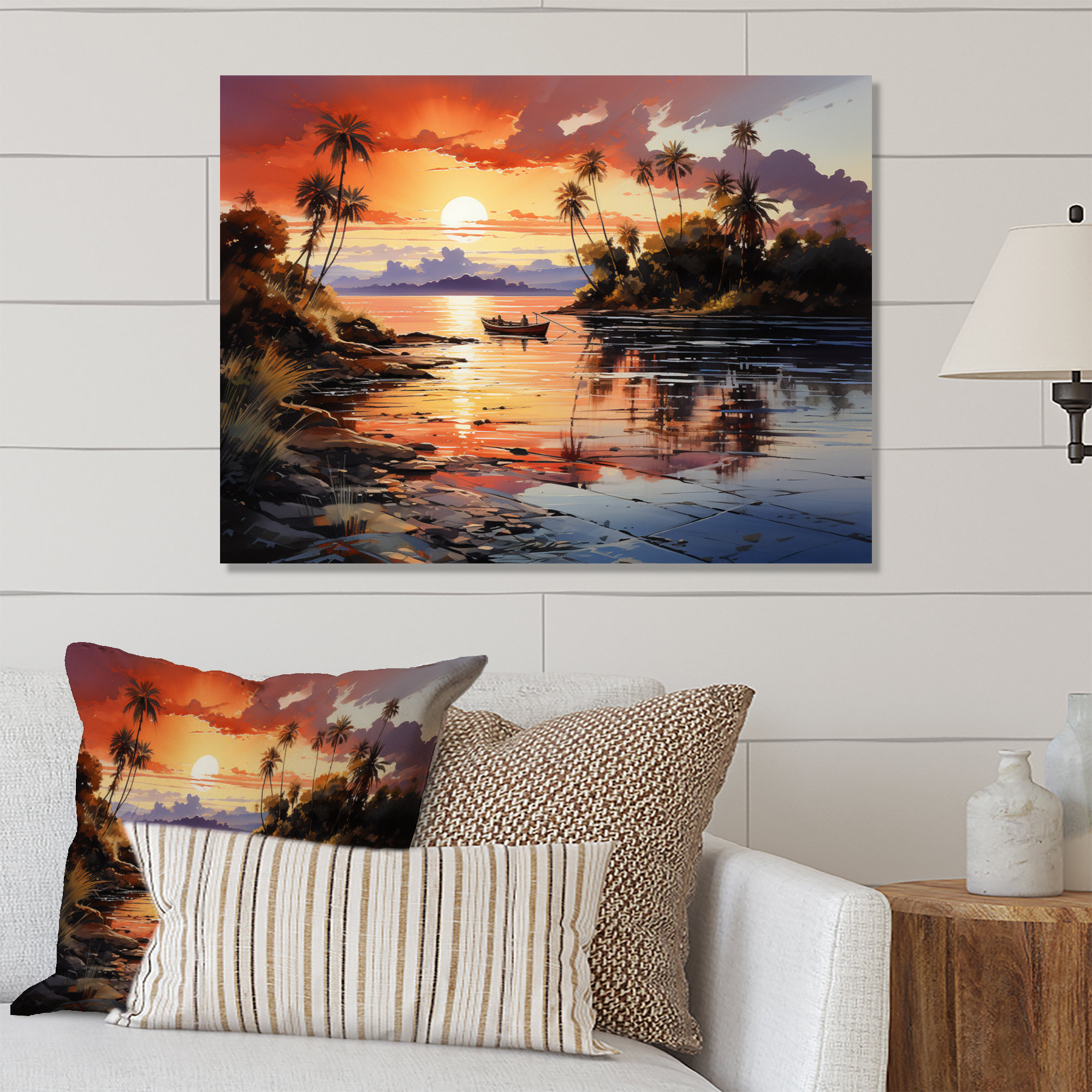 Highland Dunes Dominican Sunrise Over Saman - Nautical & Beach Metal ...